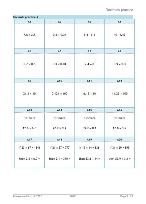 Decimals Practice Number Ks3 4 Teachit Decimals Practice Number Ks3 4 Teachit