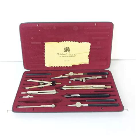 Vintage Technical Drafting Compass Tool Set Richter Kopernikus Xi