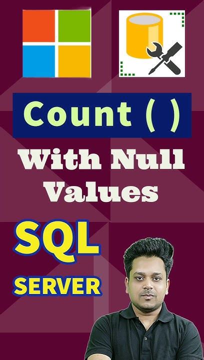 Count With Null Values Sql Server Youtube
