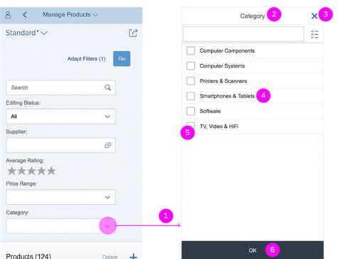 Multi Combo Box SAP Fiori Design Guidelines