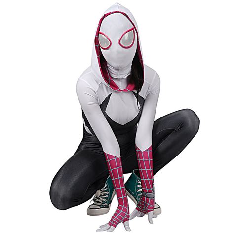 Spider Woman Gwen Stacy Jumpsuit Cosplay Costumes Imaginations