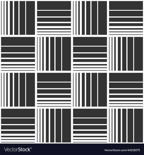 Abstract Striped Squares Seamless Pattern Vector Image