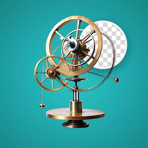 Premium Psd A Close Up Of A Clock With A Chain Around