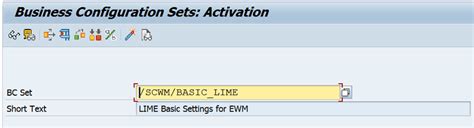 Business Configuration Sets