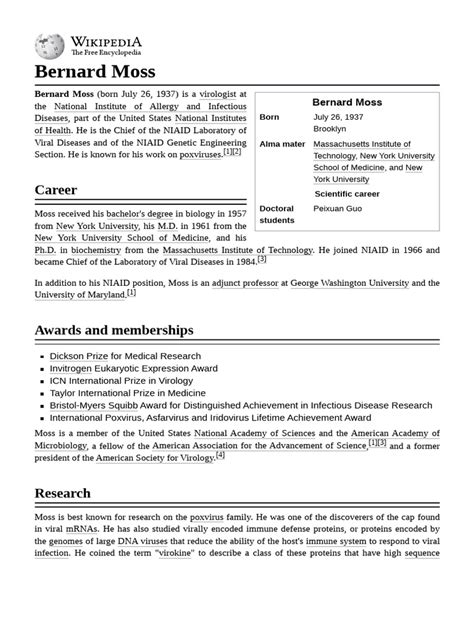 Bernard Moss Pdf Tree Of Life Biology Virus