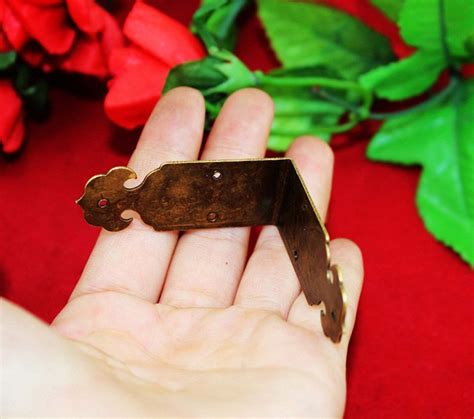 Pair Of Brass L Brackets Protection Chest 2 Sided Warp Angle Etsy