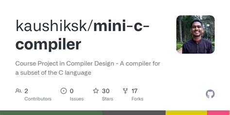 GitHub Kaushiksk Mini C Compiler Course Project In Compiler Design A Compiler For A Subset