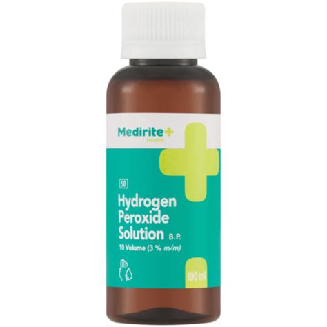 Medirite Hydrogen Peroxide P10 100ml Antiseptics And Disinfectants