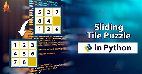Sliding Tile Puzzle In Python TechVidvan