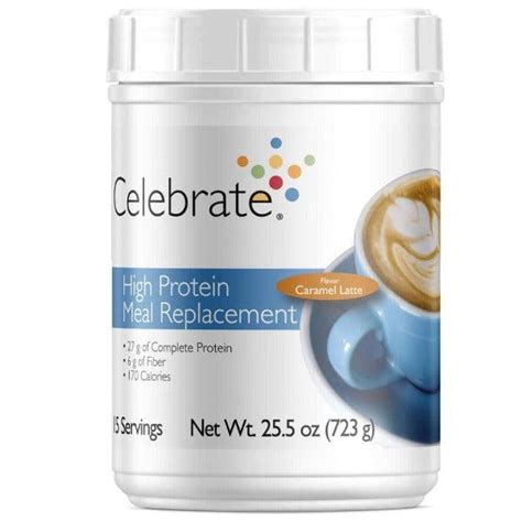 Celebrate Caramel Latte Meal Replacement 15 Servings Proteinwise