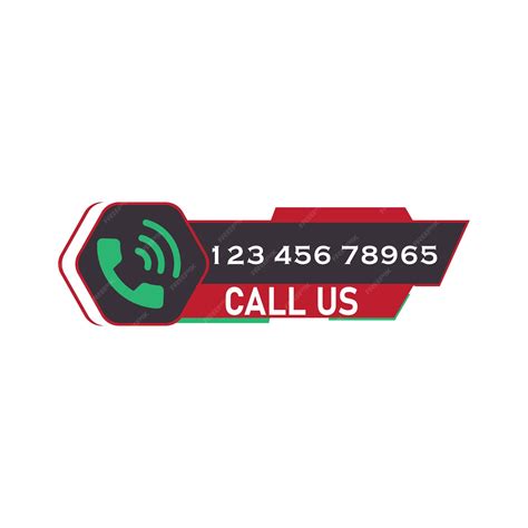 Premium Vector Call Us Abstract Icon Template