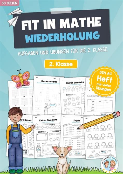 Mathe 4 Klasse Wiederholungsaufgaben 30 Arbeitsblätter