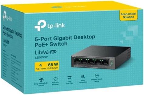 Tp Link Port Gigabit Desktop Switch With Port Poe Plug And Play Auto Recovery Silent