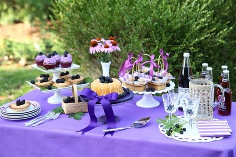 Summer Blackberry Treat Table Pizzazzerie