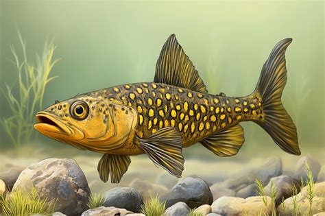 Illustration Of A Spotted Fish Premium Ai Generated Image