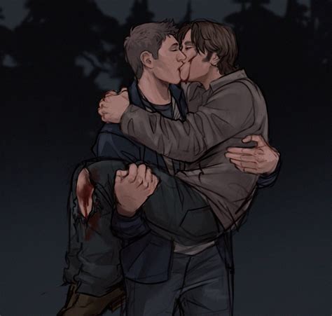 Supernatural Dean And Sam Kiss