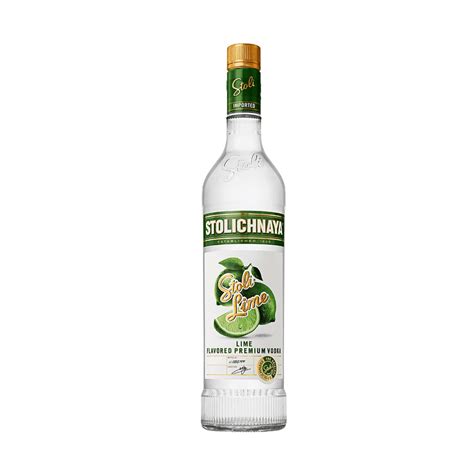 Stolichnaya Stoli Lime Flavored Vodka Liter Vintage Wine And Spirits