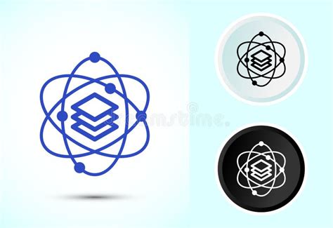 Data Science Icon Design Illustration Big Data Digital Tech Icon Stock Vector Illustration