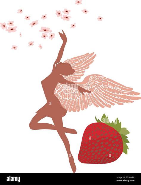 Illustration Of An Angel With Spring Stock Vector Image And Art Alamy