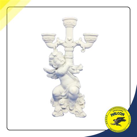 Candelabro Triple Con Ángel Tabaqueria Importadora Halcon