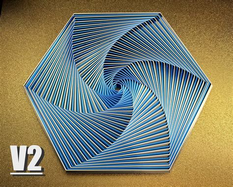 Hexagon Superfidget V2 45 Segment Pip Design By Linkdesigns