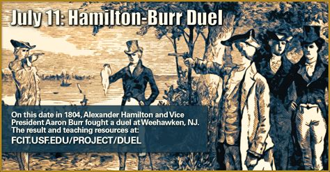 July 11 Hamilton Burr Duel Fcit