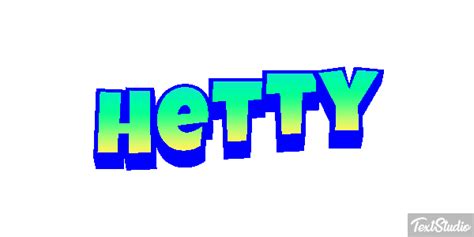 Hetty Name Animated  Logo Designs