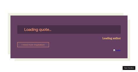 Random Quote Machine Codesandbox