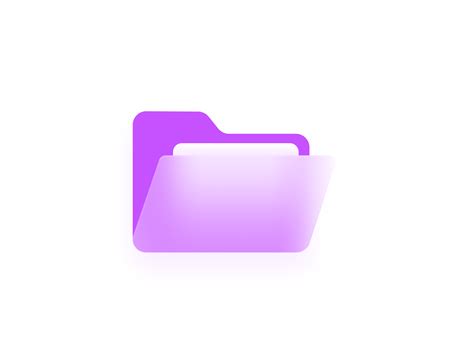 Glassy Effect Folder Icon By Ashim Adhikari On Dribbble
