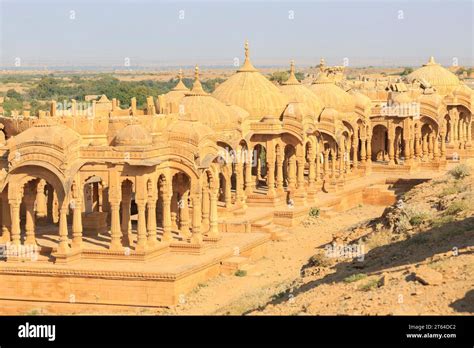 Bada Bagh Cenotaphs Königliche Chatris Jaisalmer Rajasthan Indien