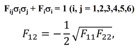 Solved 1 Tensor Polymomial Failure Criterion Tsai Wu