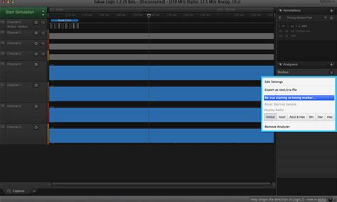 Run Analyzer Starting At Timing Marker Logic 2 Ideas And Feature