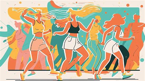 Dancing Girl Abstract Background Dance Girl Dancing Background Image