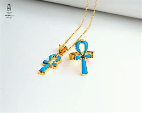 Gold Ankh Set Ankh Set 14k Gold Vermeil Over Sterling Silver