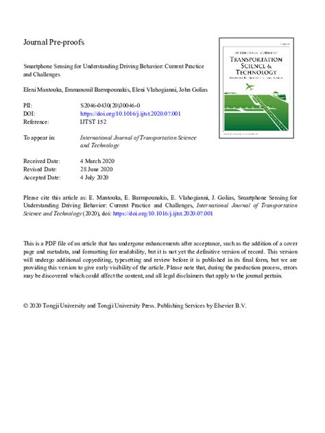Smartphone Sensing For Understanding Driving Behavior Current Practice