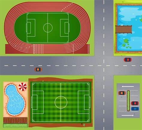 Canchas Deportivas Y Canchas 447020 Vector En Vecteezy