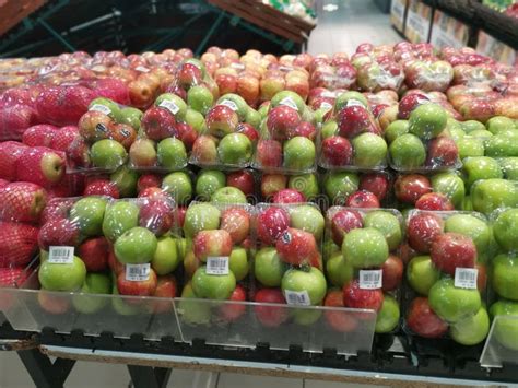 Varieties Of Imported As Well Local Fruits And Vegetables Wrapped In