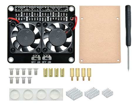樹莓派 Raspberry pi 散熱雙風扇GPIO擴充板 機器人王國商城