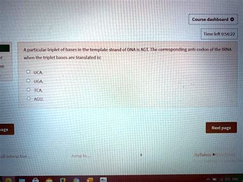 Solved Course Dashboard Timc Lett 0 56 22 A Parlicular Triplet Of