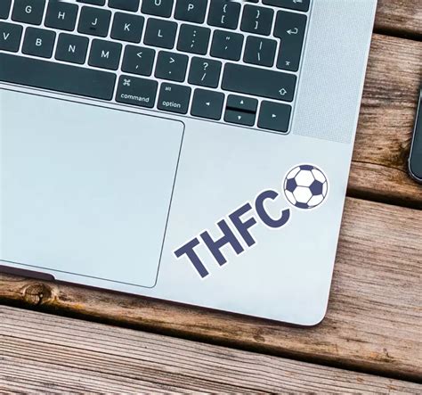 Thfc Football Laptop Sticker Tenstickers