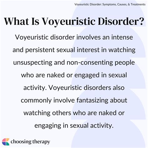 Voyeuristic Disorder Symptoms Causes And Treatments