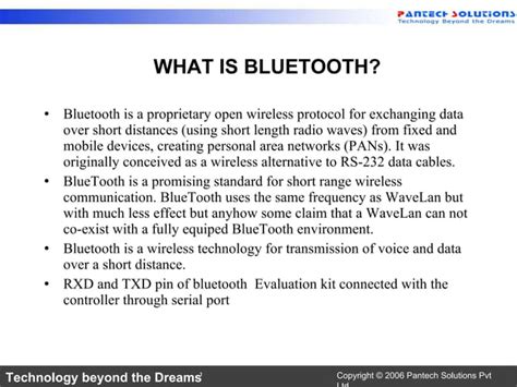 Interfacing Bluetooth Modules With 8051 Microcontroller Ppt