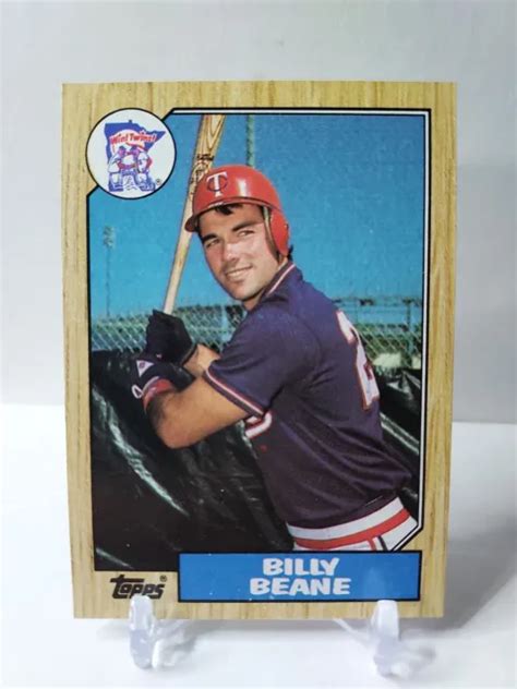 Billy Beane 1987 Topps Baseball 114 Minnesota Twins Eur 192 Picclick Fr