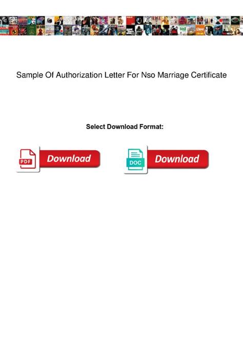 Fillable Online Nso Birth Certificate Example Of Authorization Letter