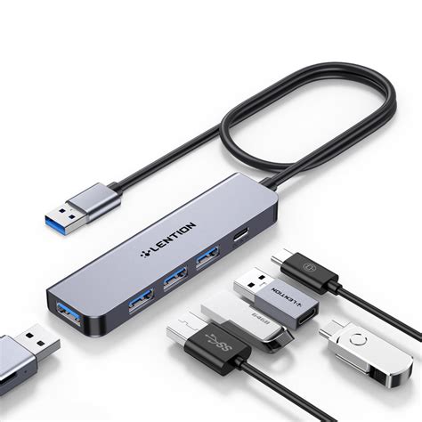 قیمت و خرید هاب 5 پورت Usb C لنشن مدل He32