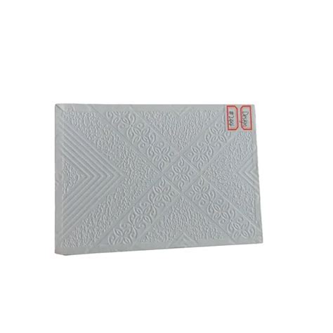 Heavy Duty Pvc Laminated Gypsum Board Class B1 Non Covered Edge 7 12mm