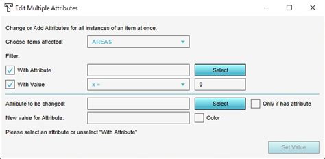 how to edit attributes of multiple components tygron support wiki