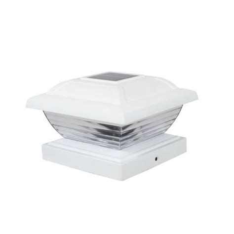 Moonrays 4 Pack White Solar Fence Post Cap 26318 Blains Farm And Fleet