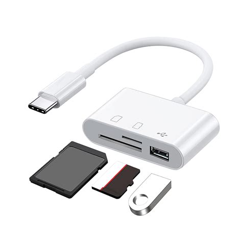 Sumllary Type C Card Reader Type C Android Mobile Computer Function Otg2 0 Sd Tf U Disk Power