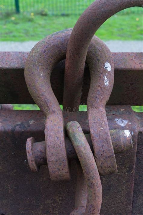 A Tow Link And Securing Pin Waiting For Work Stock Image Image Of
